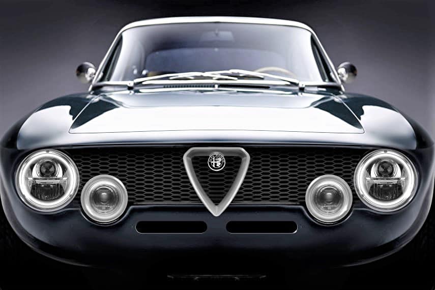 Totem Automobili’s custom Alfa GTe in carbon fiber with electric power