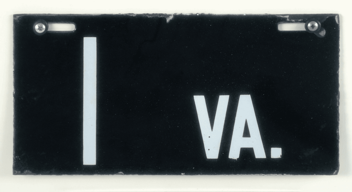 Yes, Virginia, your first license plate was issued in 1906