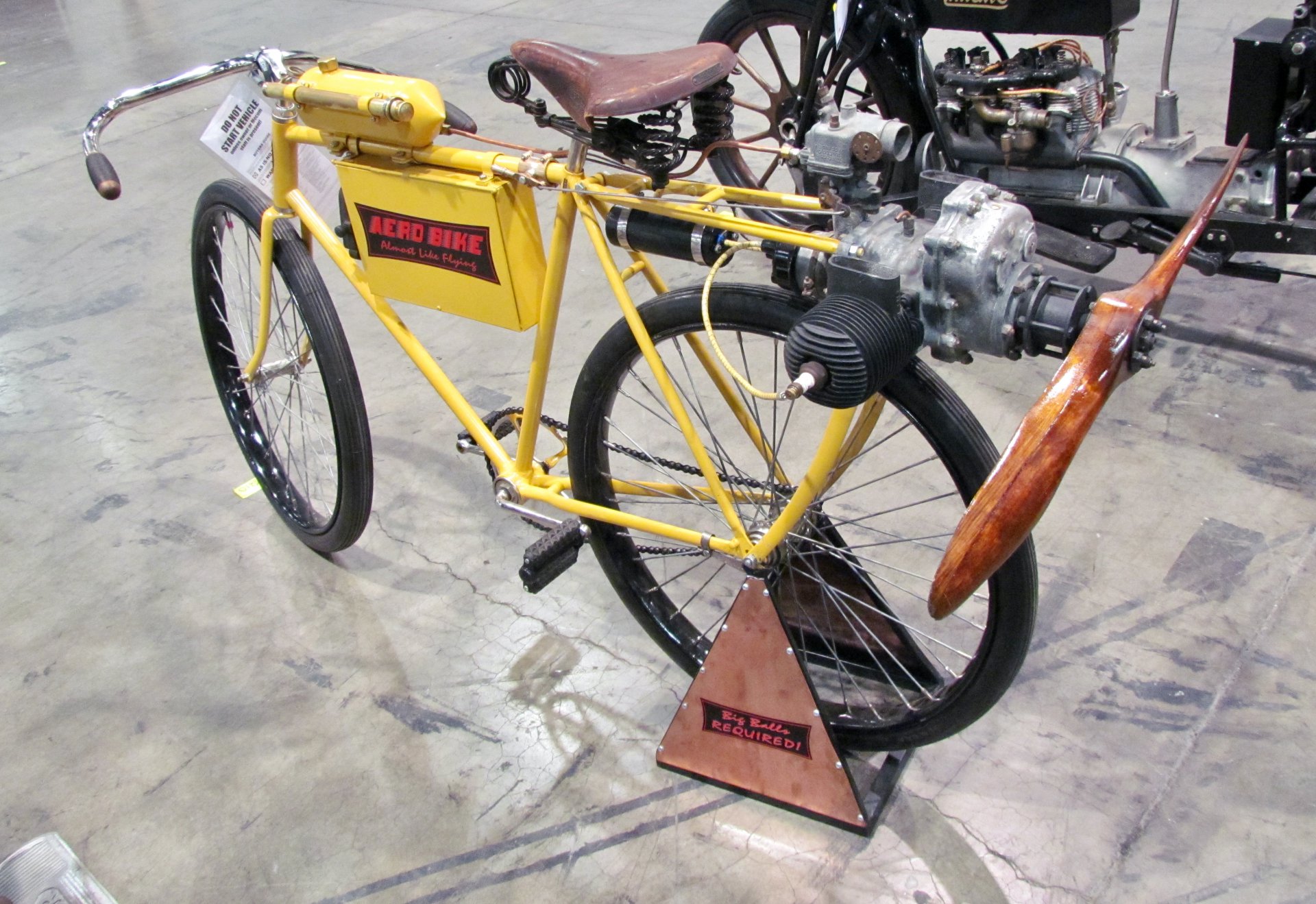 Think skateboarding is crazy? Consider the bicycle with a propeller