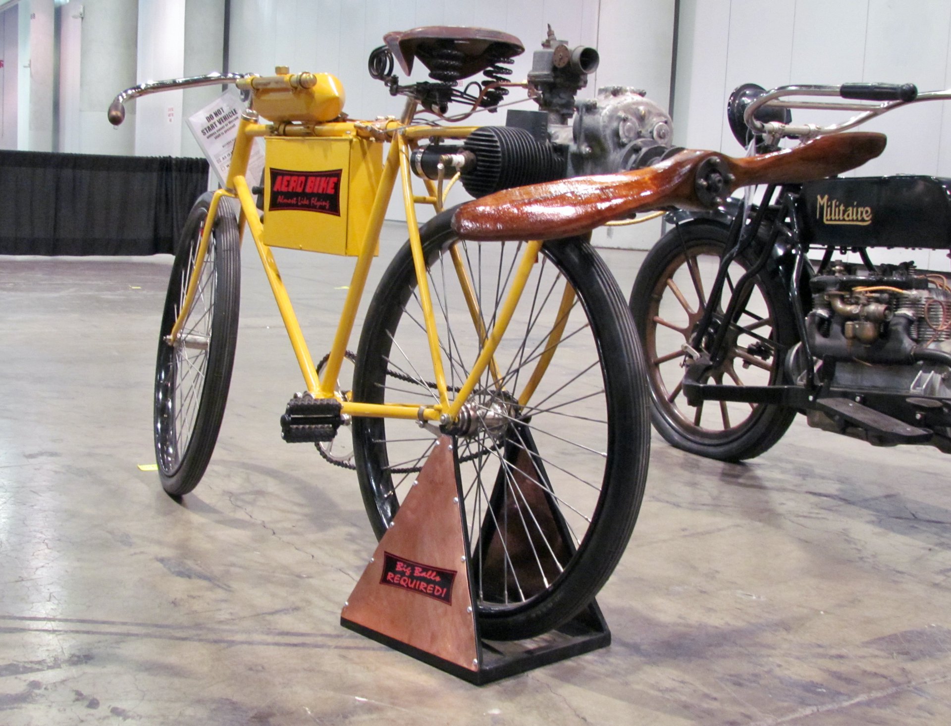 Think skateboarding is crazy? Consider the bicycle with a propeller