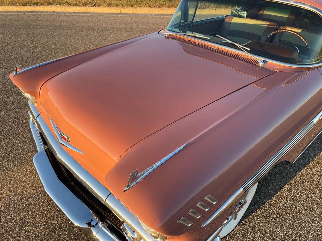 Pick of the Day: 1958 Chevrolet Impala finished in rare coral color ...